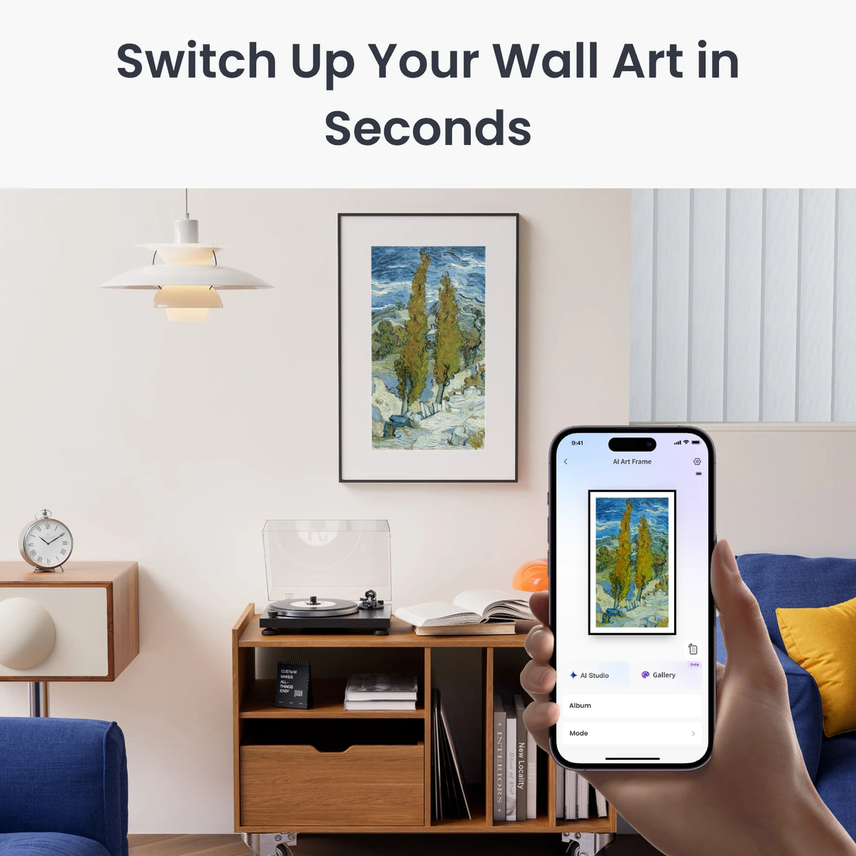SwitchBot AI Art Frame | AI-Powered Digital Art Display That Evolves ...