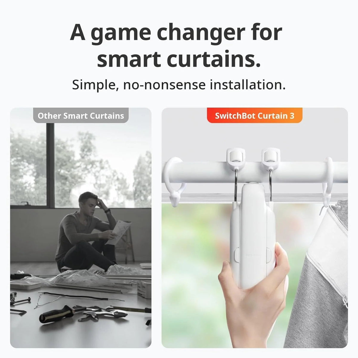SwitchBot Smart Curtain 3 Matter Combo | Control Your Curtains Anywhere ...