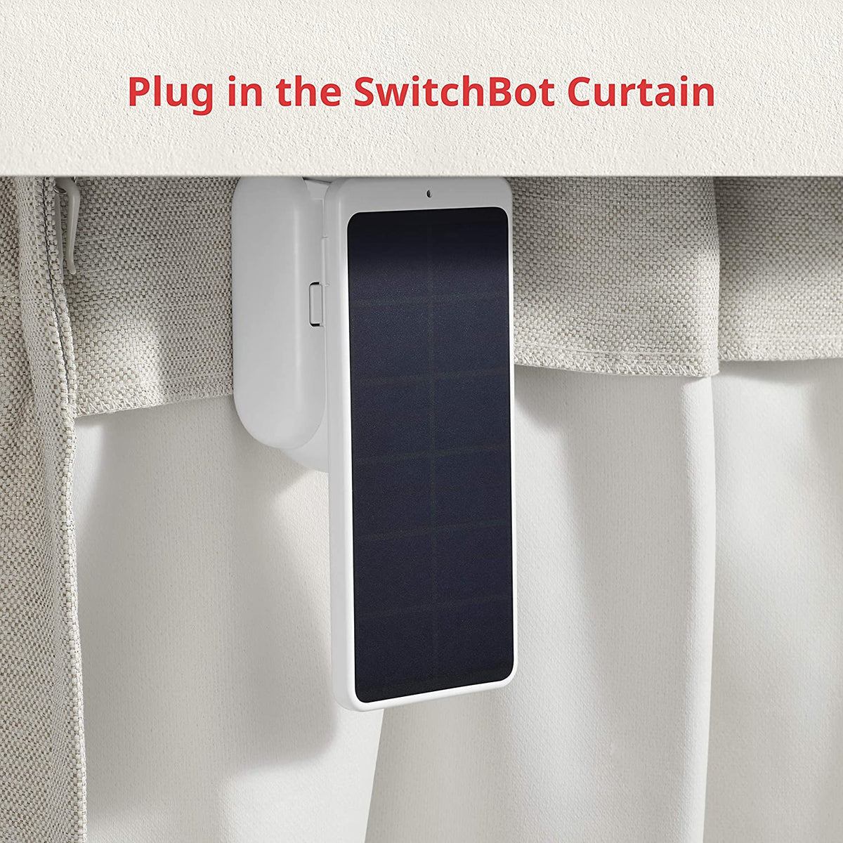 Solar Panel Charger for SwitchBot Smart Curtains | SwitchBot International